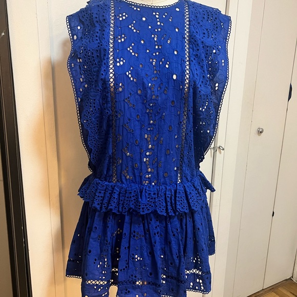 Zimmermann | Swim | Zimmermann Blue Lace Coverup | Poshmark